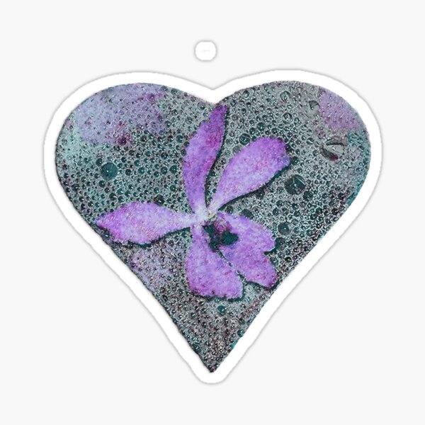 "sea orchid in my heart" Sticker for Sale by SoulWysh | Redbubble
