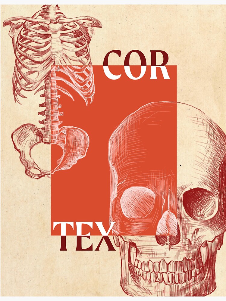"CORTEX Skull Sticker " Sticker for Sale by cortexyale | Redbubble