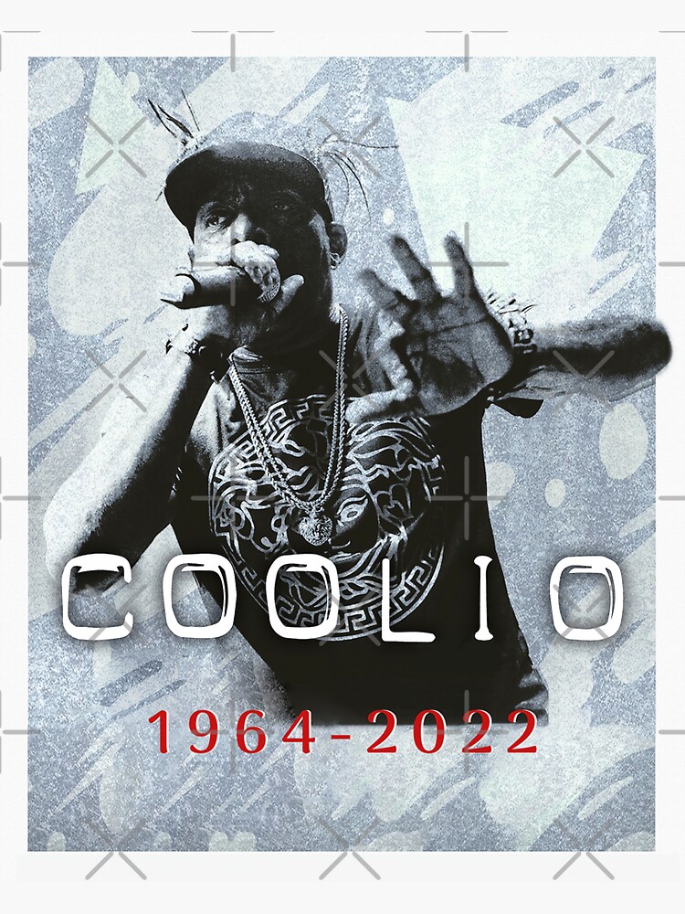 "Respect Coolio, Coolio, Rip Coolio " Sticker for Sale by KingstonTera ...