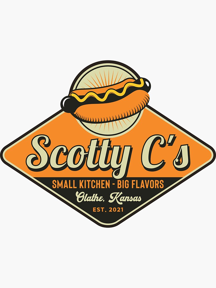 "Scotty C's revised logo, 2022-date" Sticker for Sale by ScottyCs ...