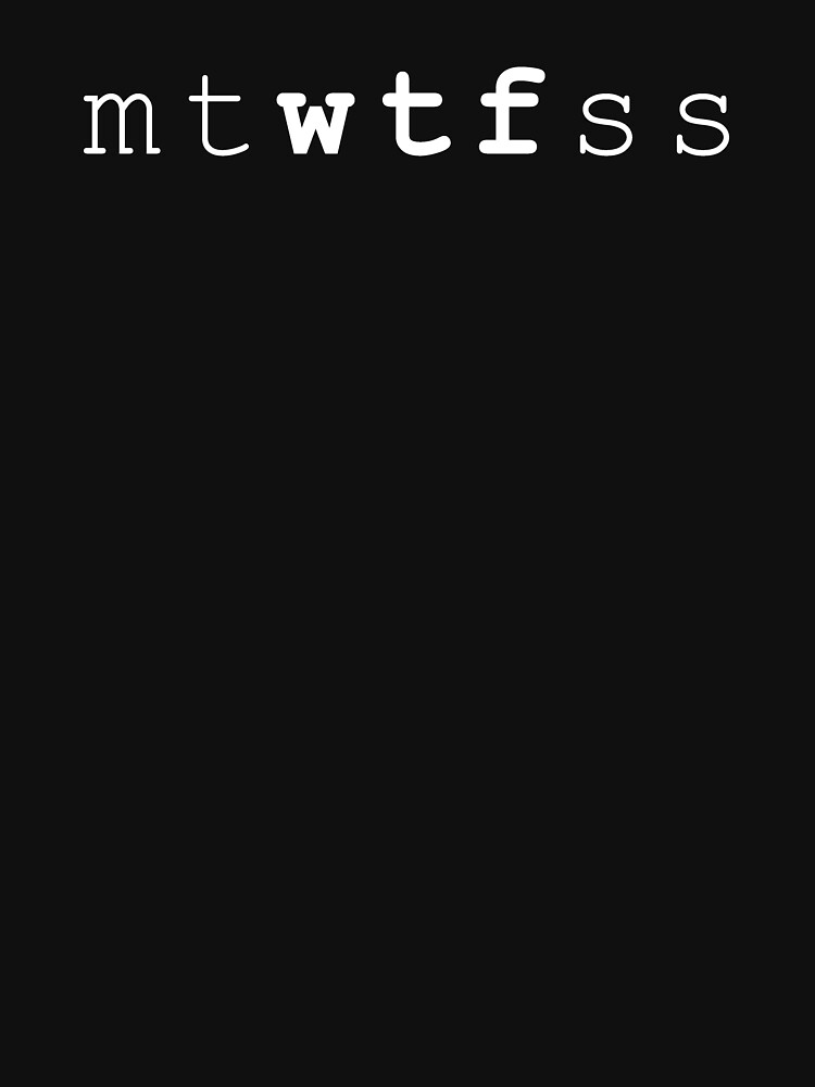 "MTWTFSS T-Shirt" Pullover Hoodie for Sale by 8-BitPixel | Redbubble