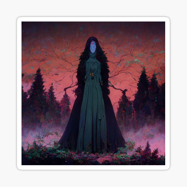 "the Elder sister, the witchy woman in the woods, witchcore, forestcore ...