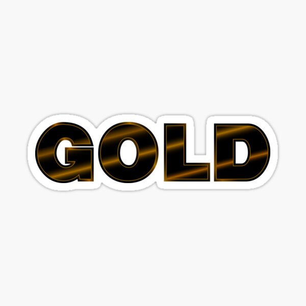 "GOLD FONT" Sticker for Sale by Wirabuanap | Redbubble