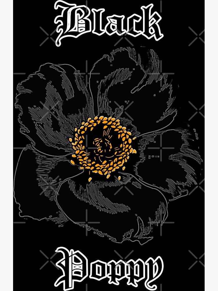"Black Poppy – Gothic flower" Poster for Sale by IrvinGothGarden ...