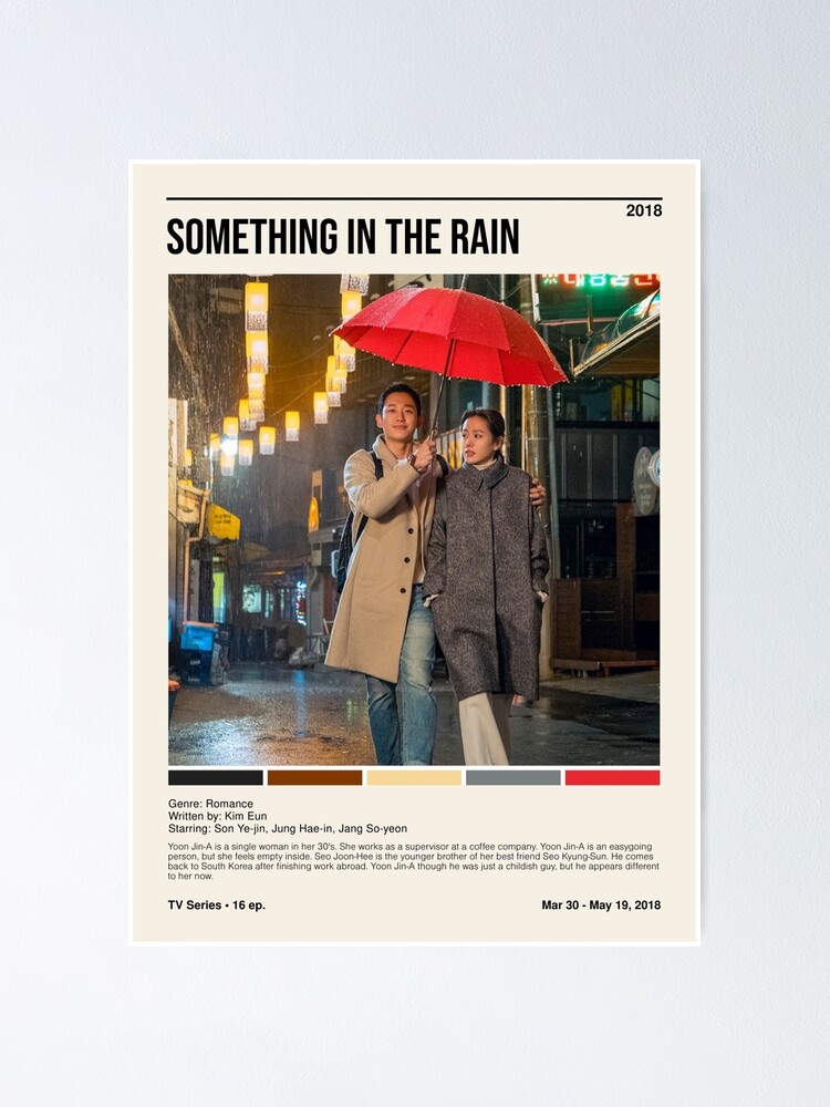 "Something in the Rain / 2018 (kdrama)" Poster for Sale by LadyPPink | Redbubble