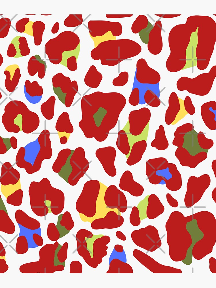 "Christmas Leopard Aesthetic" Sticker for Sale by ModkMerch | Redbubble