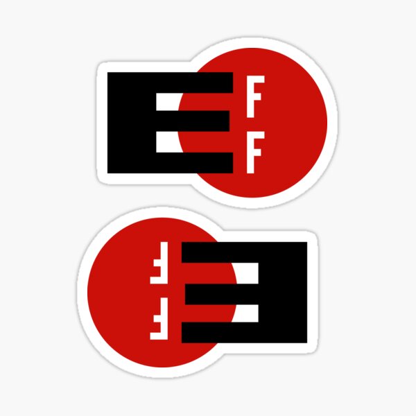 "EFF" Sticker by trudtuck | Redbubble