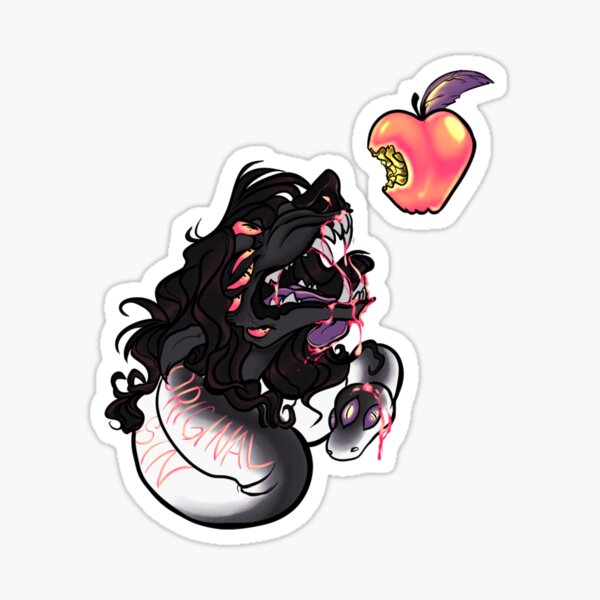 "ORIGINAL SIN" Sticker for Sale by SpeedotheMystic | Redbubble