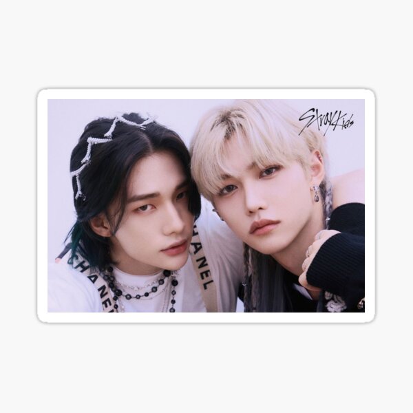 "No Easy Stray Kids Hyunjin and Felix" Sticker for Sale by thirstyboi ...