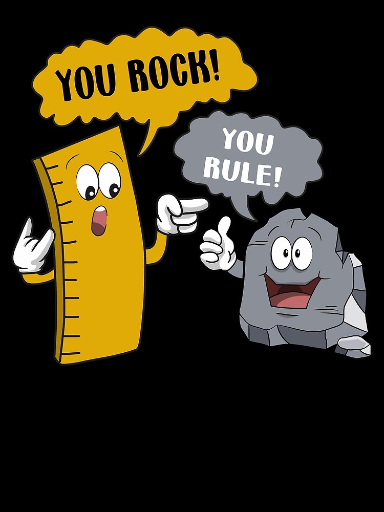 "You Rock You Rule Cute Great Rocker And Rule" Poster for Sale by ...