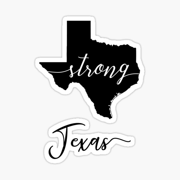 "Texas Strong State Usa" Sticker by PineLemon | Redbubble