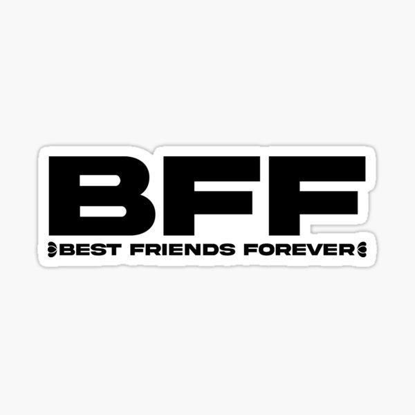 "BFF (Best Friends Forever) Essential Design" Sticker for Sale by ...