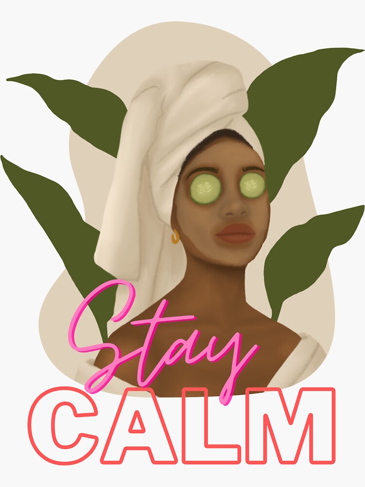 Stay Calm Sticker For Sale By Matildaixi Redbubble