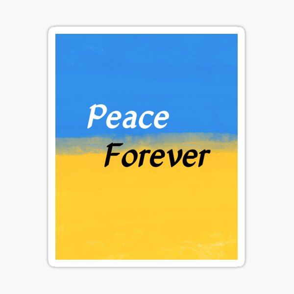 "Peace Forever" Sticker for Sale by yinoma | Redbubble