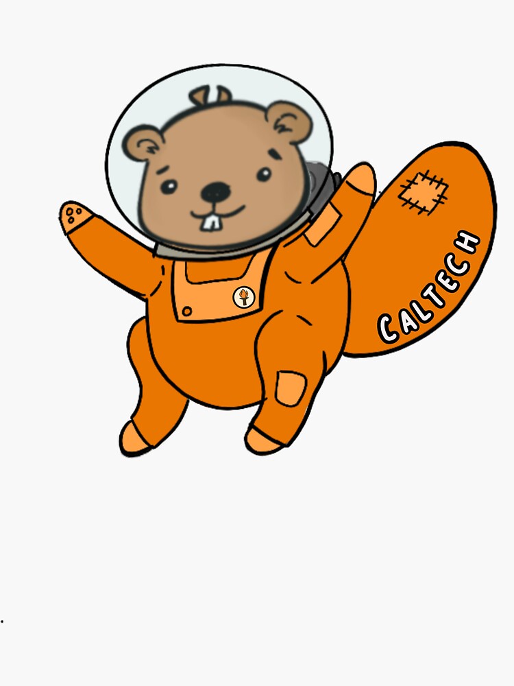 "caltech space beaver" Sticker for Sale by emu-with-a-pen | Redbubble
