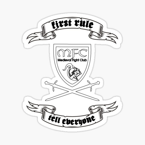 "MFC: Medieval Fight Club" Sticker for Sale by MedievalLCS | Redbubble