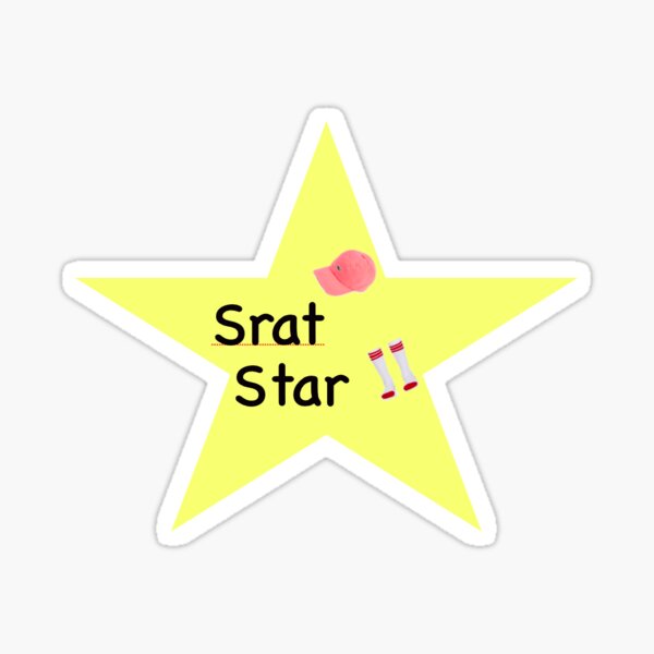"Srat Star" Sticker by AriMich920 | Redbubble
