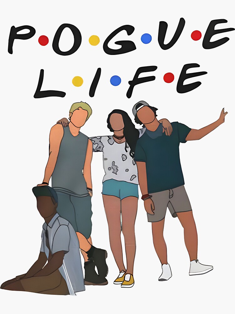 "Pogue Life Outer Banks Shirt OBX North Carolina FRIENDS" Sticker for ...