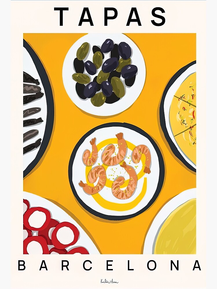 Tapas Premium Matte Vertical Poster sold by Mossi | SKU 41869485 | 45% ...