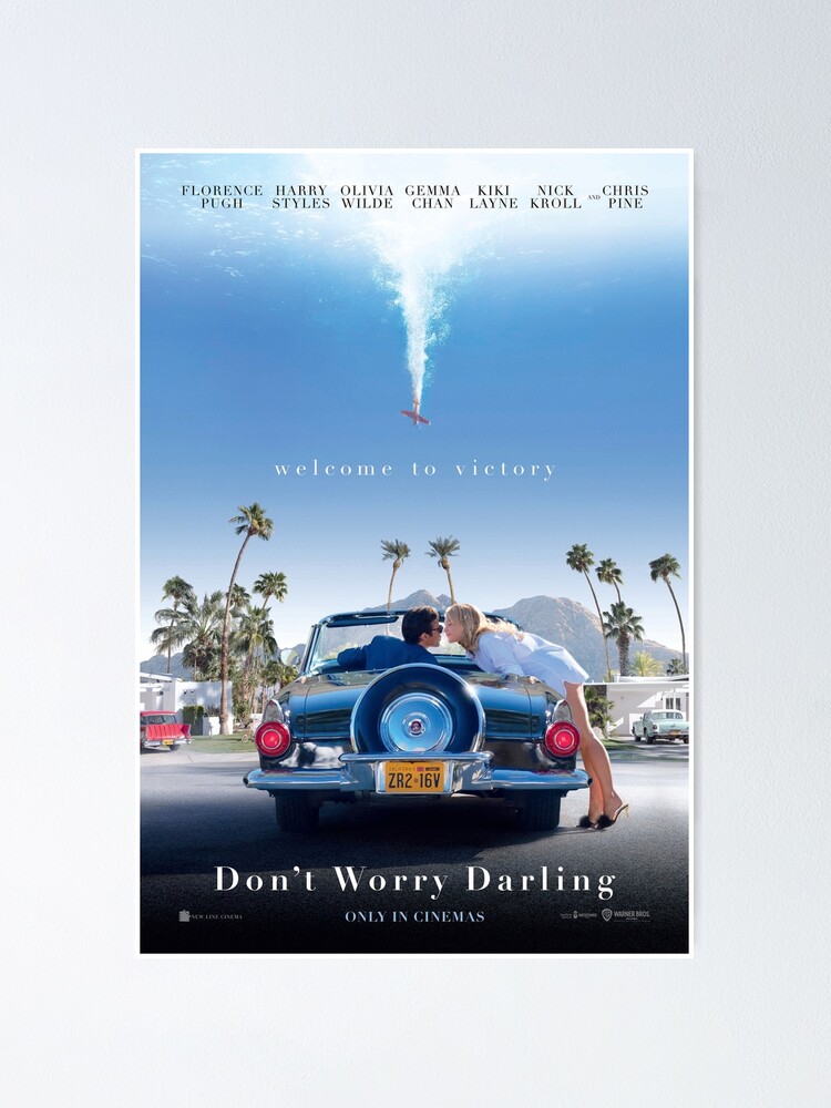 "Don't Worry Darling Kiss" Poster for Sale by queenparame | Redbubble