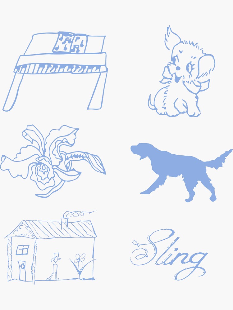 "Clairo Sling Merch" Sticker for Sale by DianaWenger | Redbubble