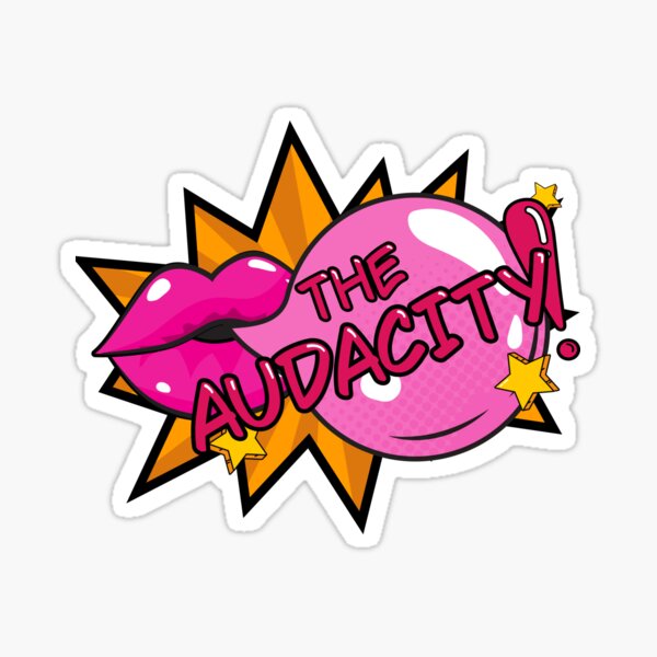 "Lips Bubblegum The Audacity Popart" Sticker for Sale by Gay-Koala ...