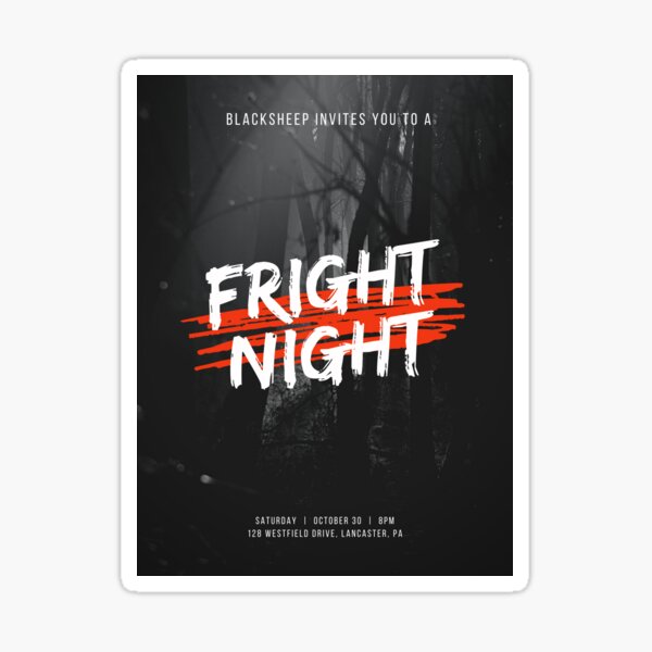 "Halloween fright night" Sticker for Sale by Lakshay28 | Redbubble