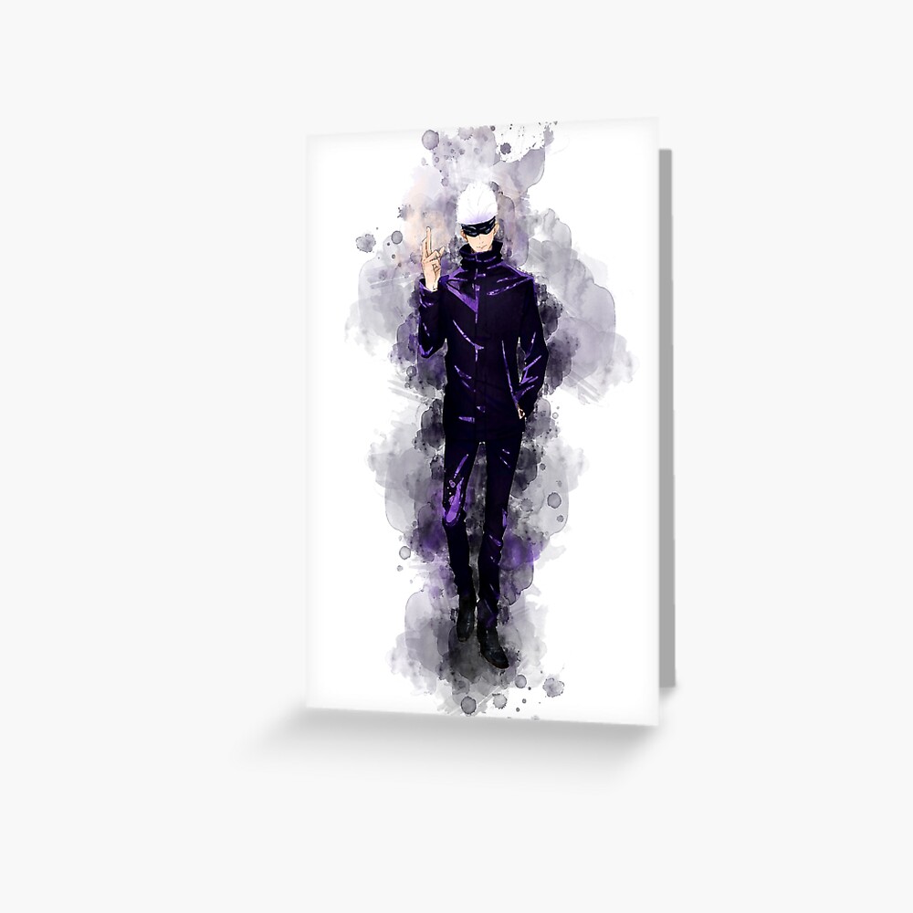 "Jujutsu Kaisen - Satoru Gojo (watercolor)" Greeting Card for Sale by ...