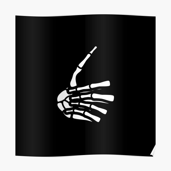 "Skeleton Hand Thumbs Up Sign" Poster for Sale by MOULEOFFICIAL | Redbubble