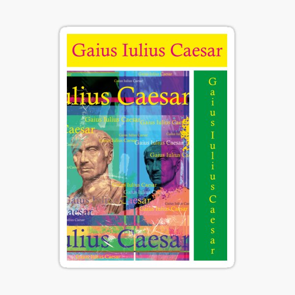 "nostalgic retro portrait of Roman statesman and general Gaius Iulius ...