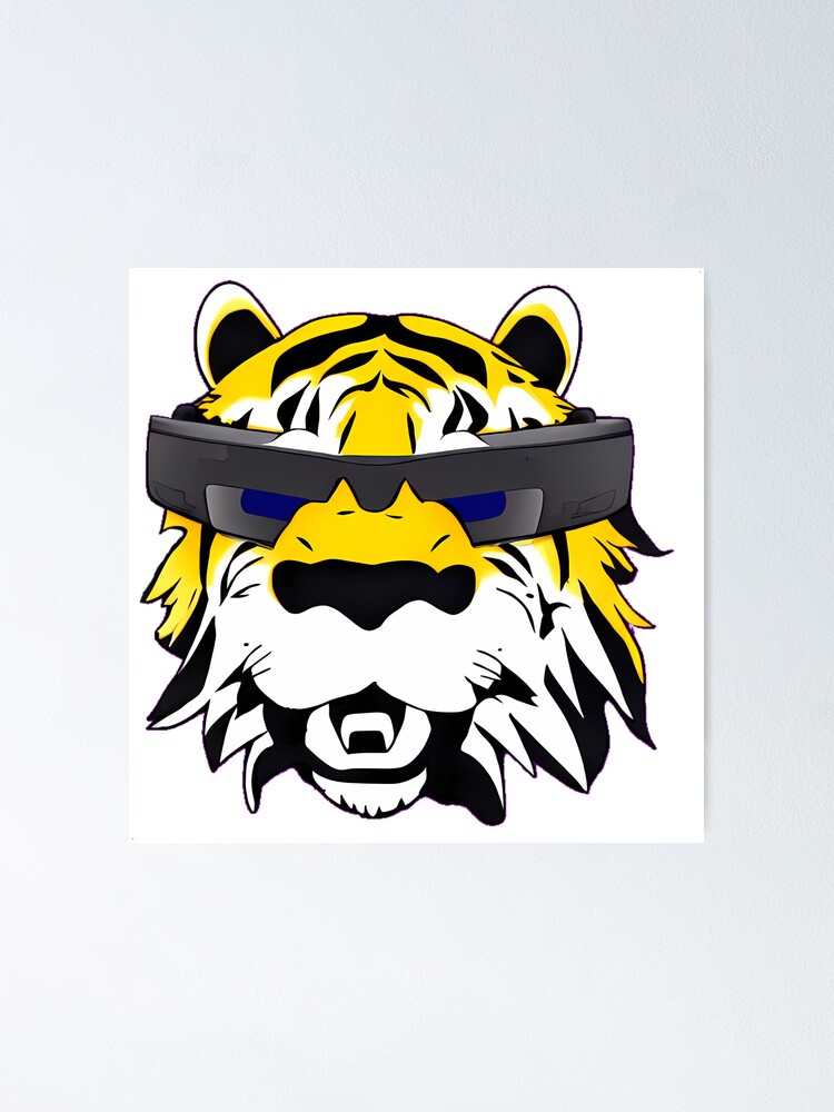 "VR Tiger Meta Metaverse" Poster for Sale by Digital-Davinci | Redbubble