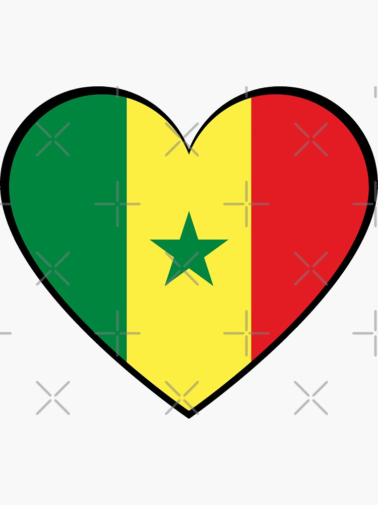 "SENEGAL FLAG (Senegal National Flag)" Sticker for Sale by USEFULART ...