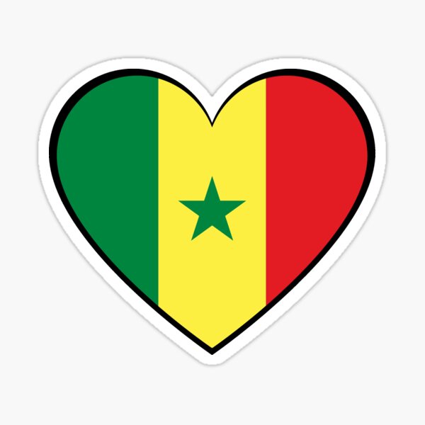 "SENEGAL FLAG (Senegal National Flag)" Sticker for Sale by USEFULART ...