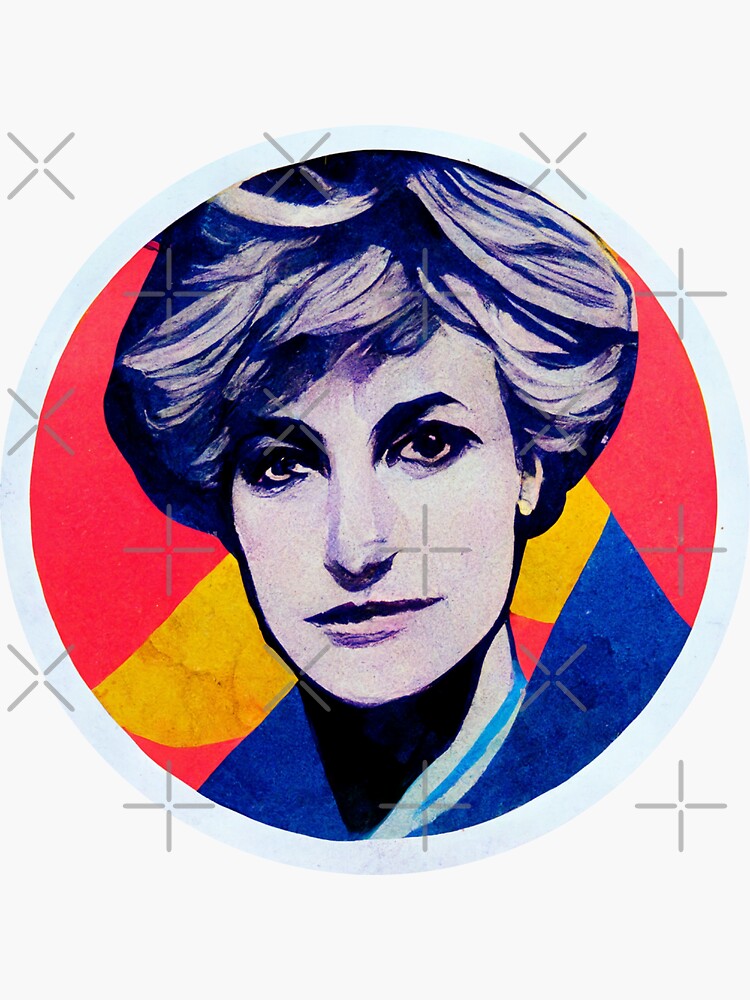 "Princess Diana" Sticker for Sale by turquoisethings | Redbubble