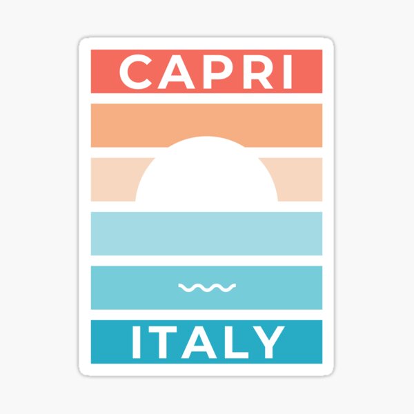 "Capri Italy" Sticker for Sale by ClassyGeek1 | Redbubble