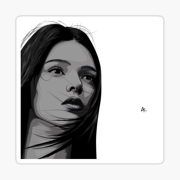 "Kendall jenner" Sticker for Sale by anjola91 | Redbubble