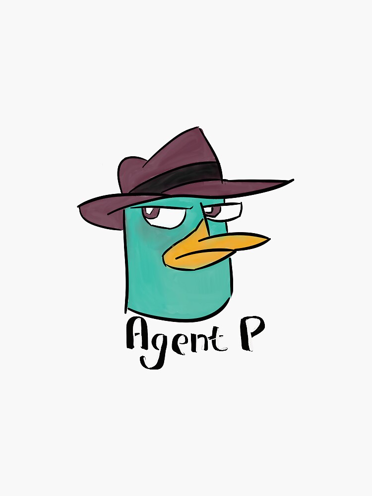 "Agent P " Sticker for Sale by KaseyDoak17 | Redbubble