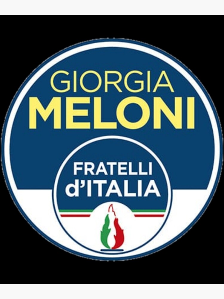 "Giorgia Meloni Fratelli DItalia Logo Italia Meloni" Photographic Print ...