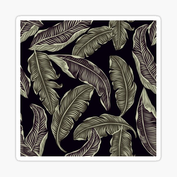 "Jungle Tropical Leaves " Sticker for Sale by Boolle | Redbubble