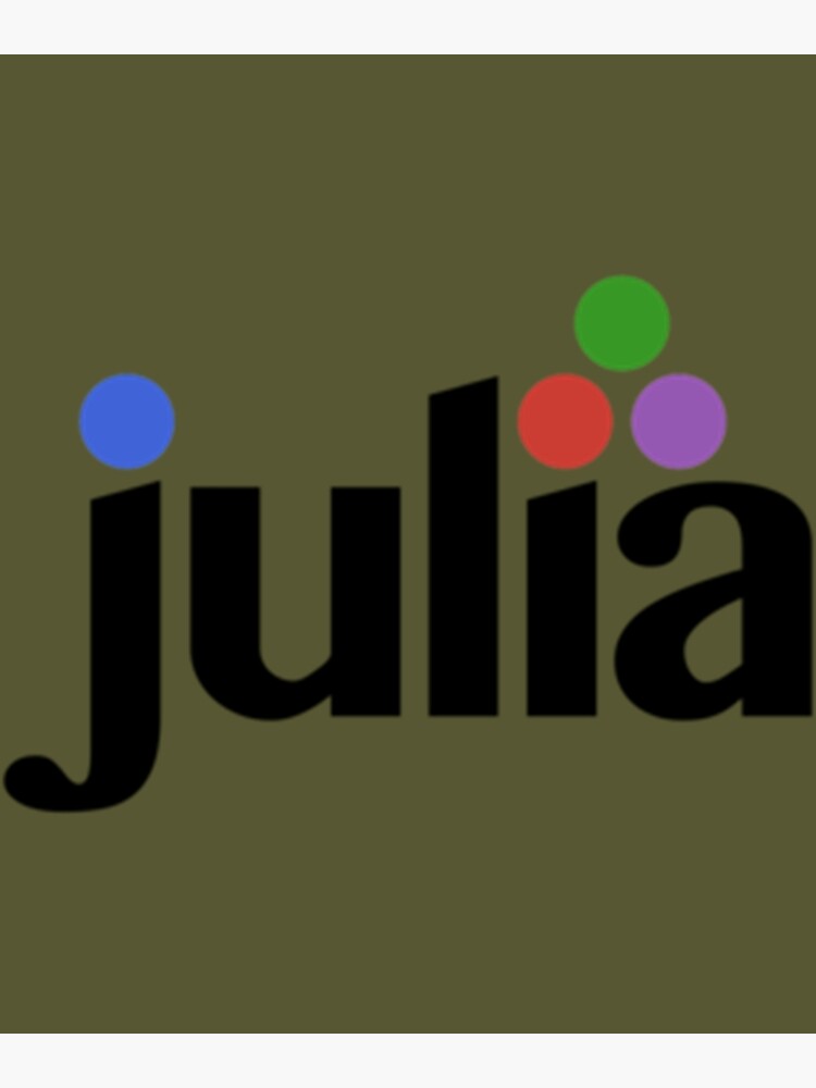 "Large Julia Logo" Poster for Sale by CynthiaMcculler | Redbubble