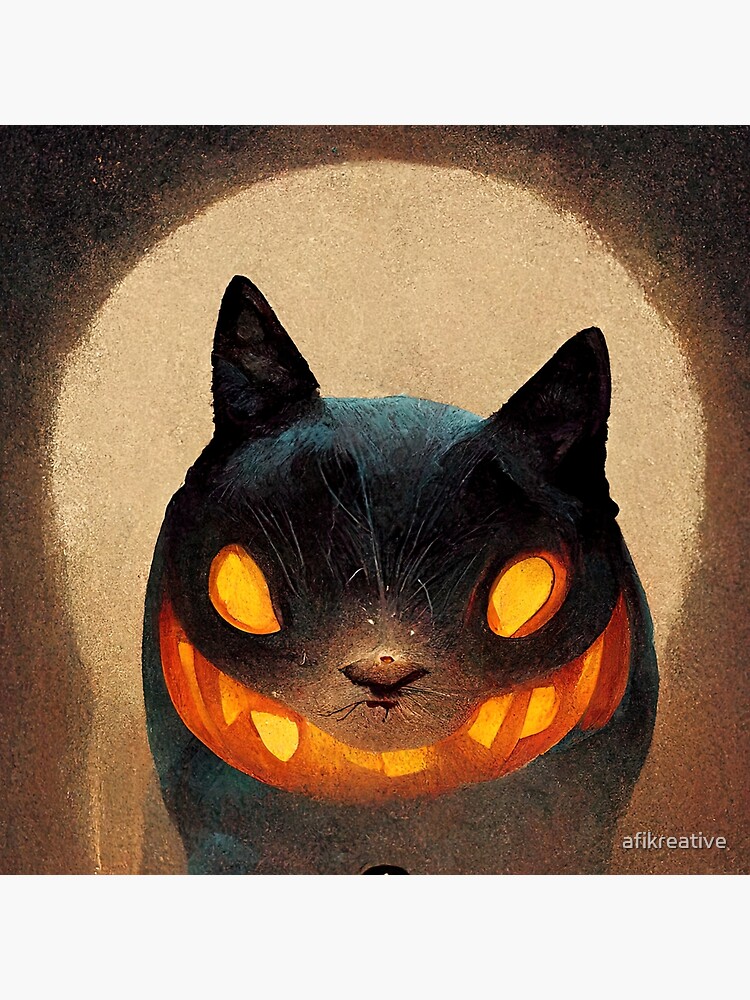 "Funny and Cute Demon Cat " Poster for Sale by afikreative | Redbubble