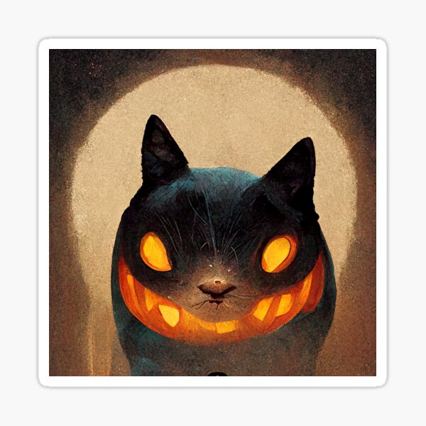 "Funny and Cute Demon Cat " Sticker for Sale by afikreative | Redbubble