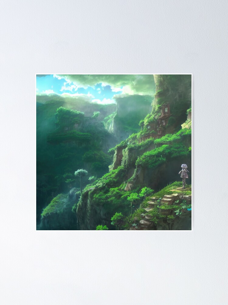 "Anime Style Cliff Face Highly Detailed Digital Artwork Painting ...