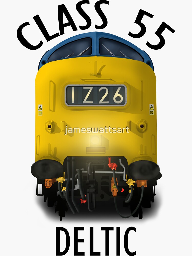"Class 55 Napier Deltic" Sticker for Sale by jameswattsart | Redbubble
