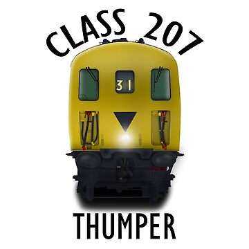 "Class 207 Thumper" Sticker for Sale by jameswattsart | Redbubble