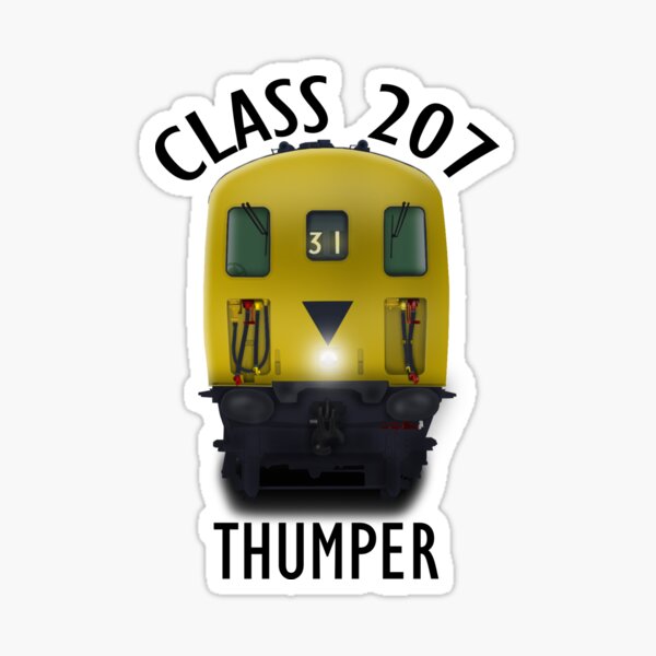 "Class 207 Thumper" Sticker for Sale by jameswattsart | Redbubble