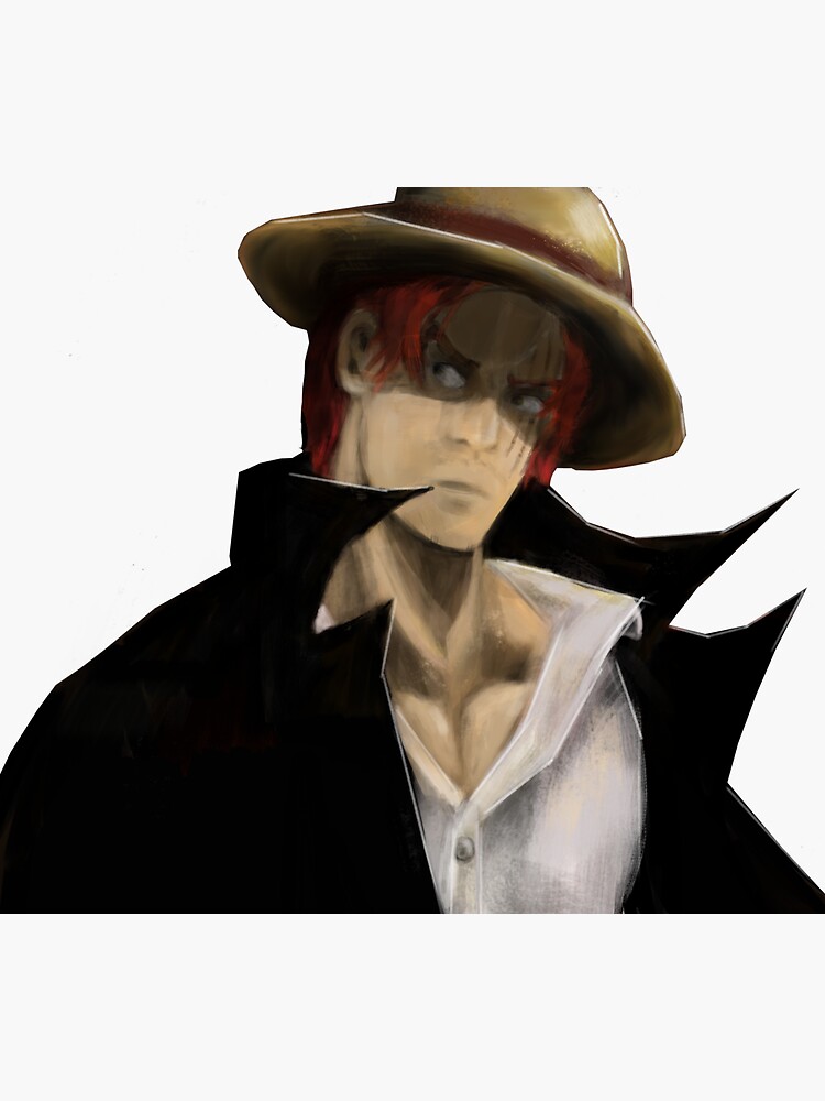 "One Piece Shanks (Transparent)" Sticker for Sale by BatzPiece | Redbubble