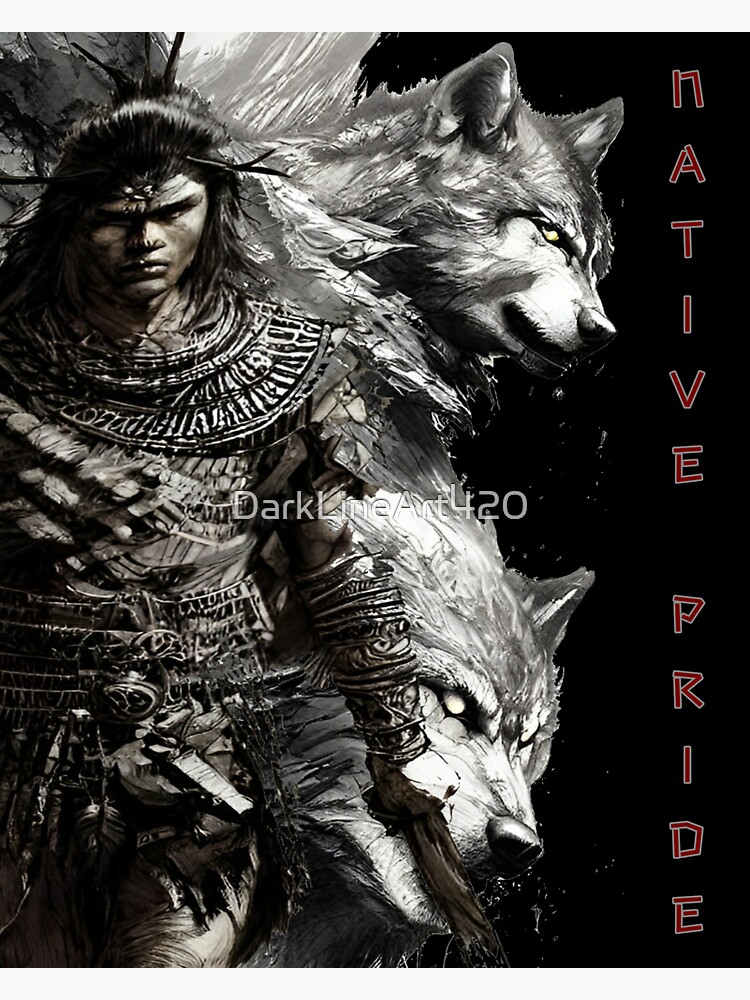 "Native Pride" Sticker for Sale by DarkLineArt420 | Redbubble