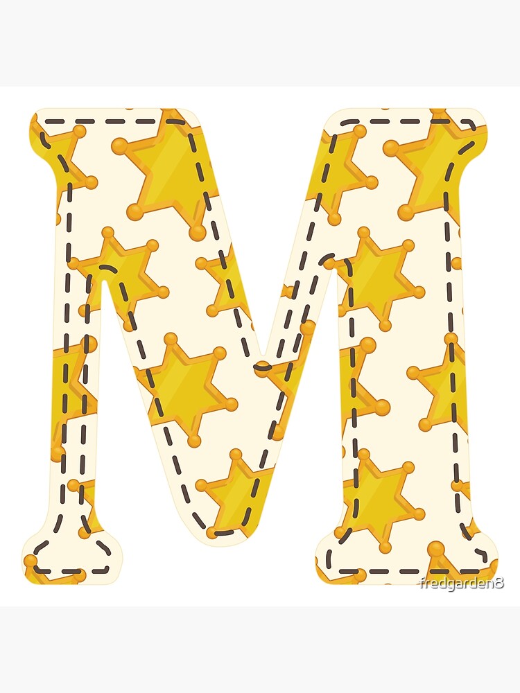 "A Cowboy Letter "M" In The English Alphabet" Art Print for Sale by ...