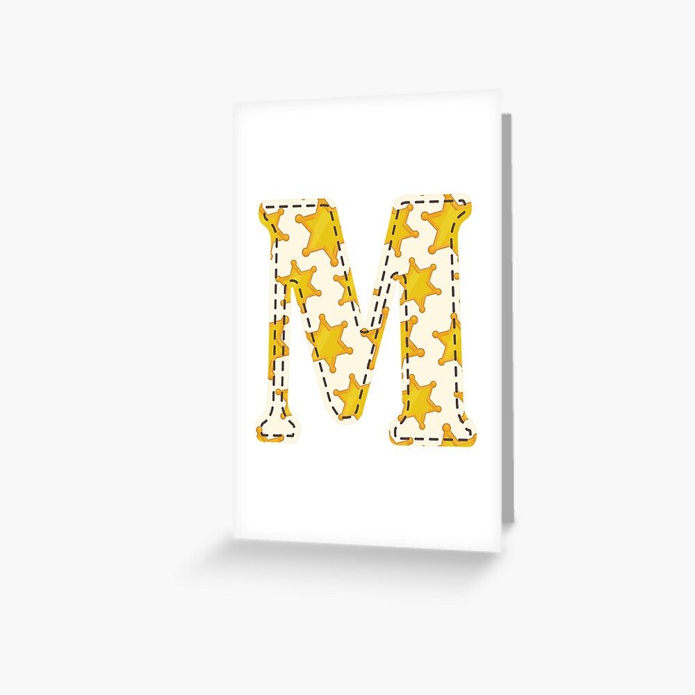 "A Cowboy Letter "M" In The English Alphabet" Greeting Card for Sale by ...